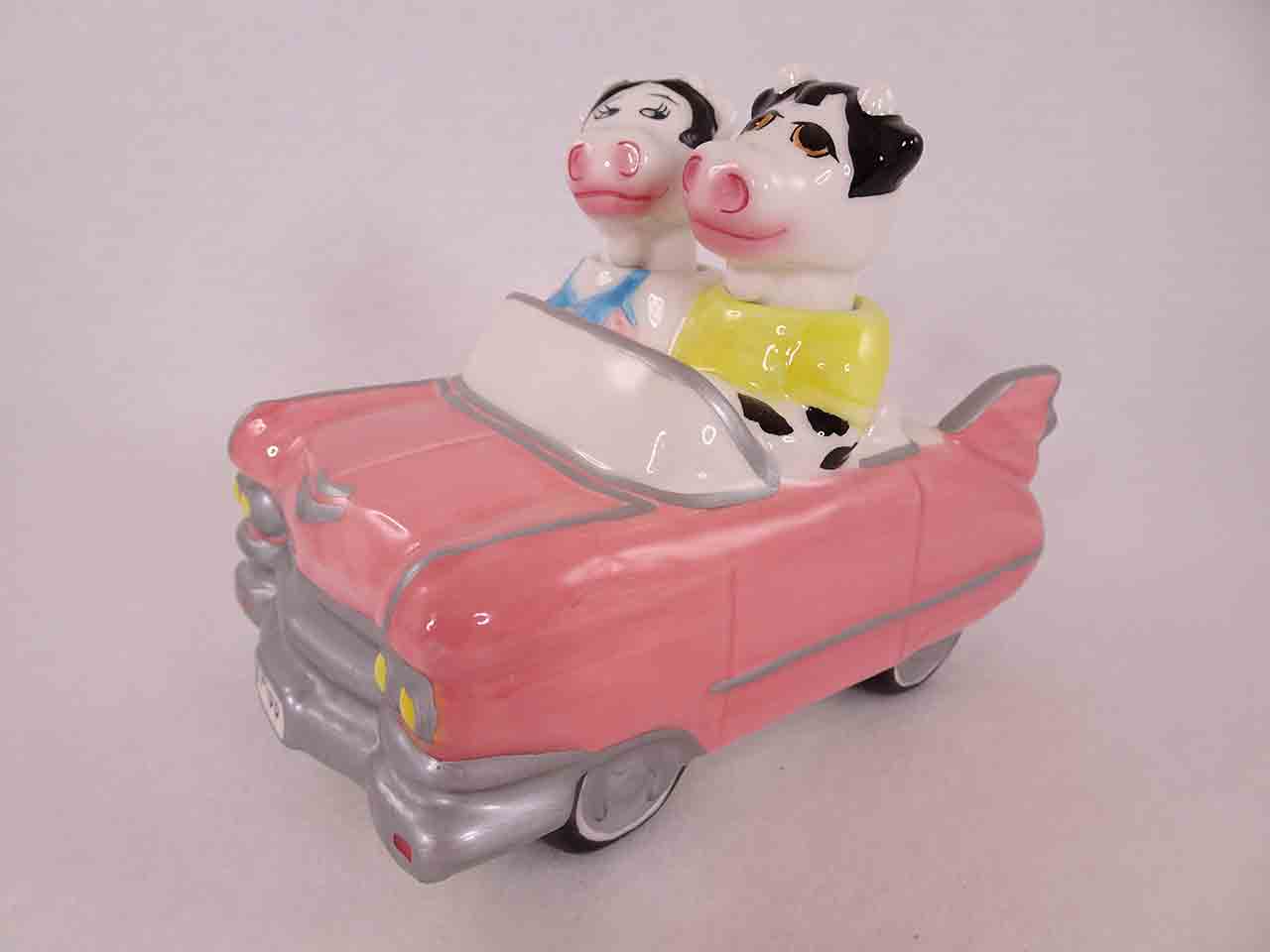 Clay Art Animal Nodders in Cars – Novelty Salt & Pepper Shakers Club